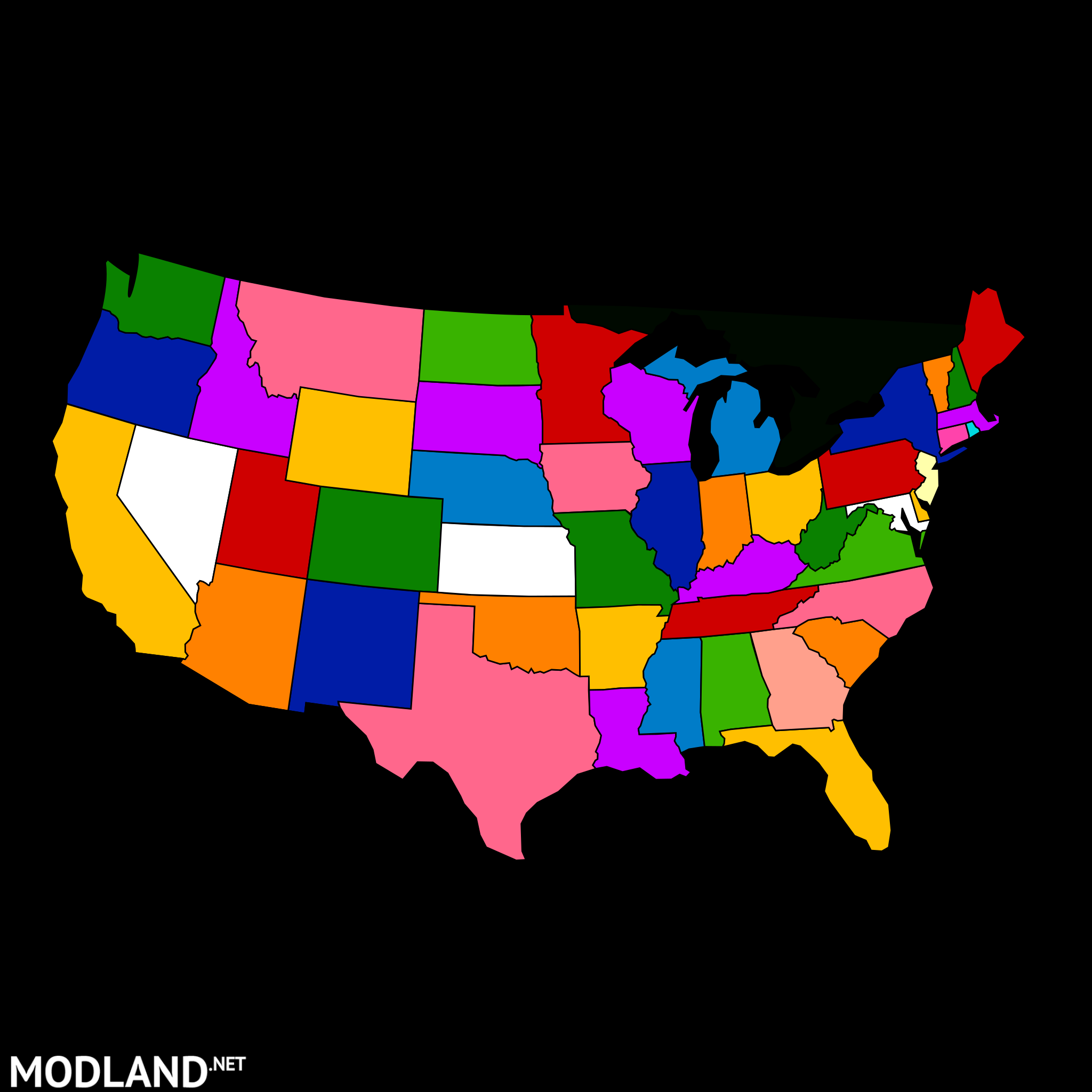 Color Coded Background Map v2 - ATS