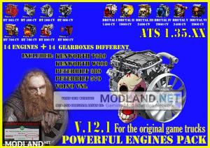 Pack Powerful engines + gearboxes V.12.1 for ATS 1.35.XX - ATS