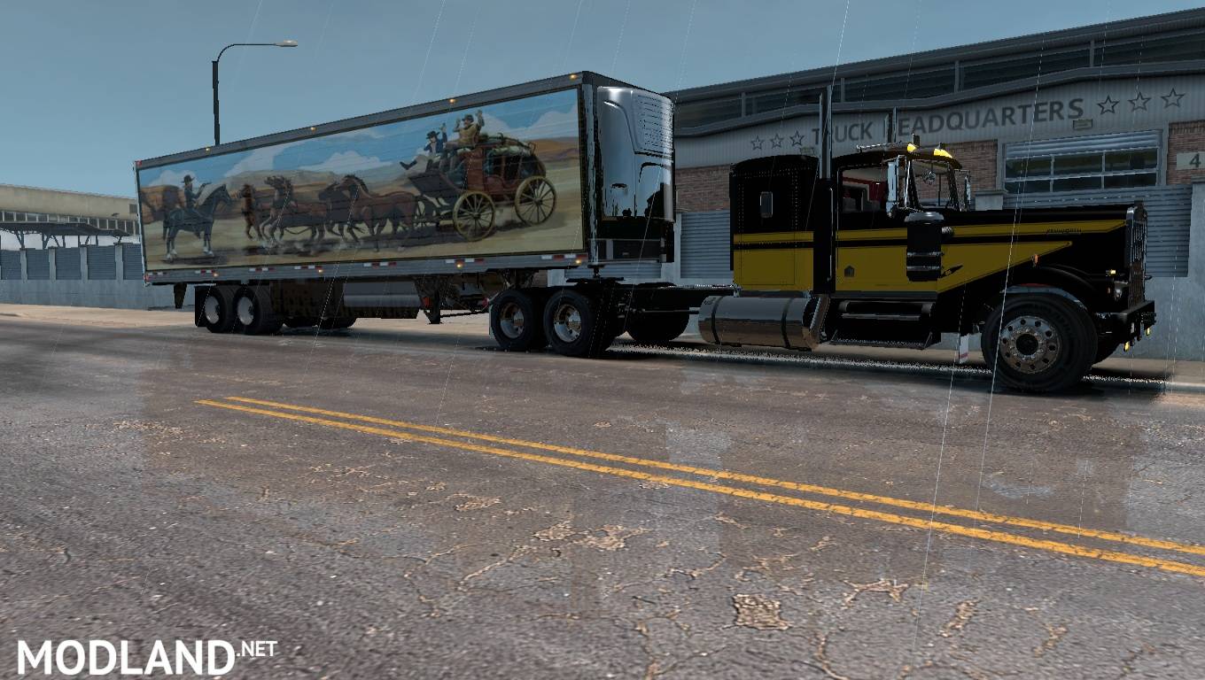 Kenworth W900A truck and Uncle_D Reefer Trailer with Smokey and the ...