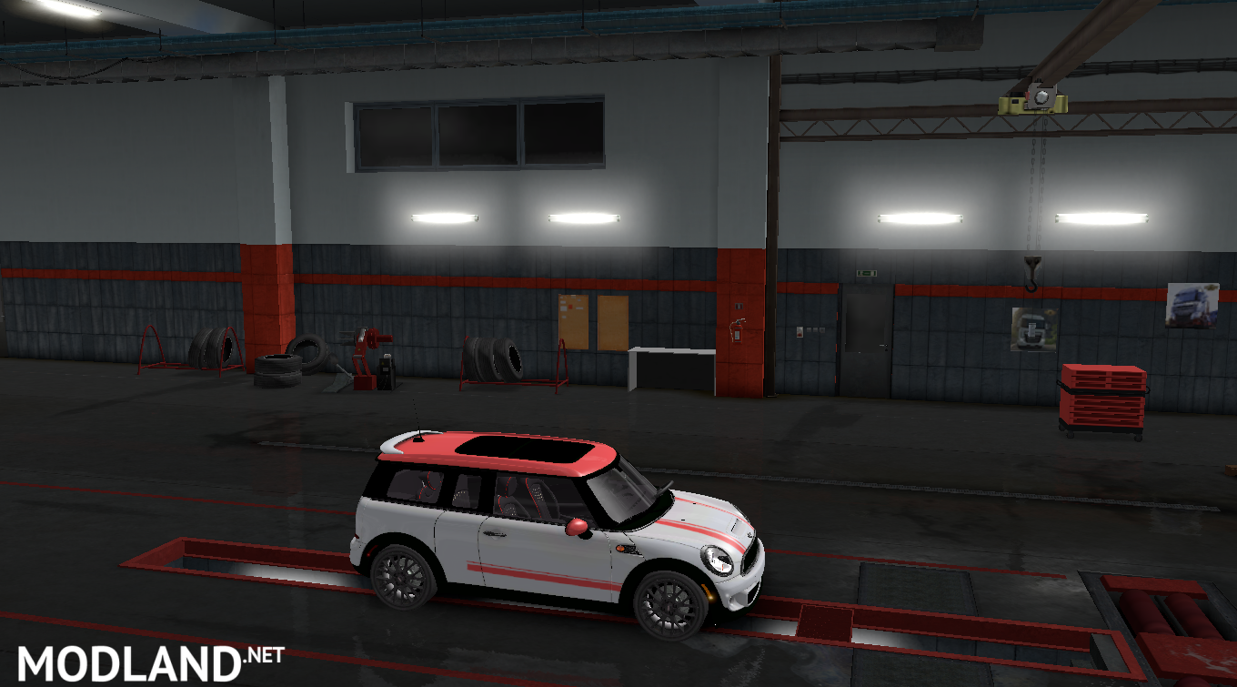 MINI CLUBMAN JOHNNY COOPER WORKS SKIN - ETS 2