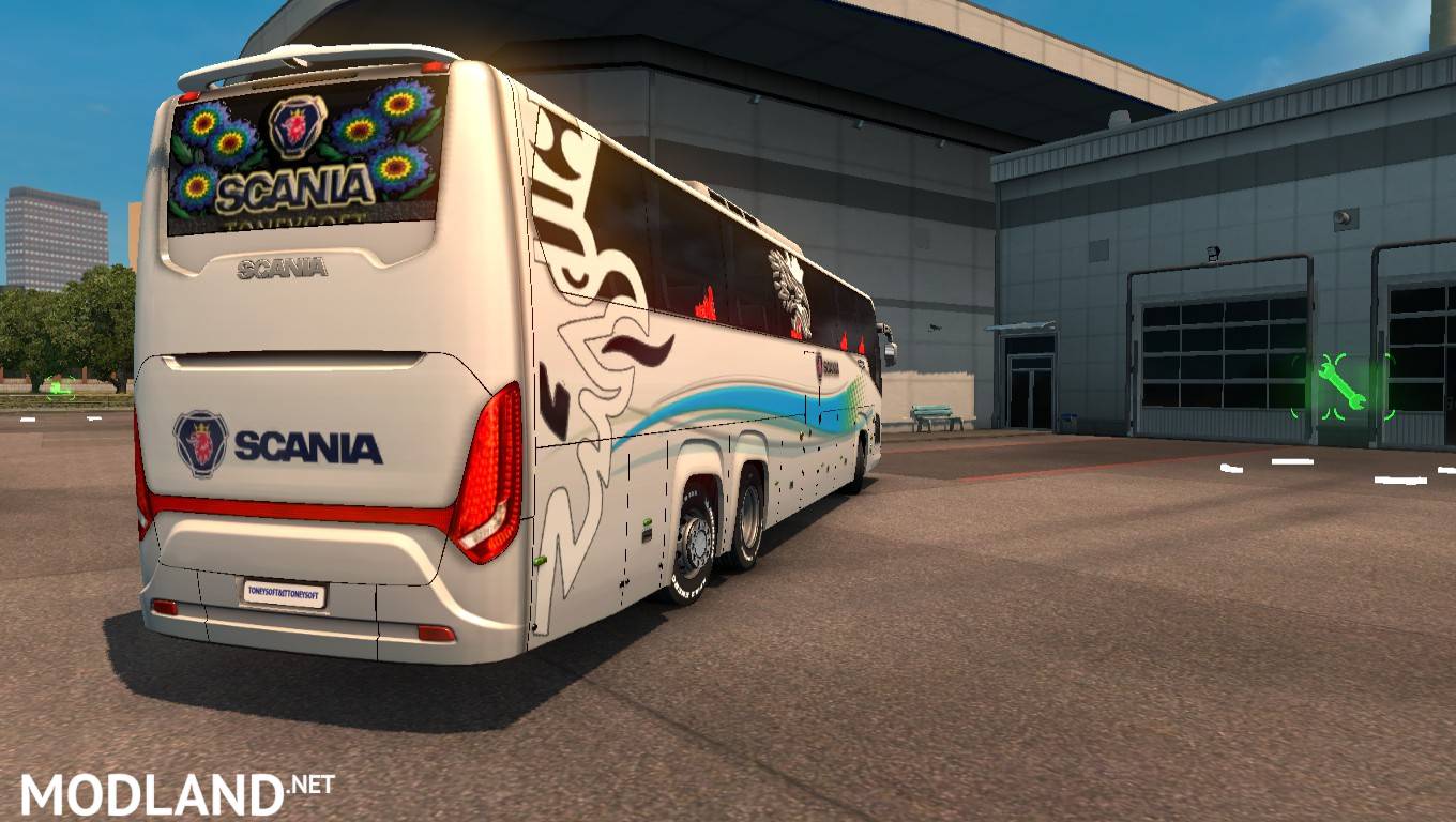 Scania Touring bus 2nd gen New skin and road Event 1.31 or 1.32 - ETS 2