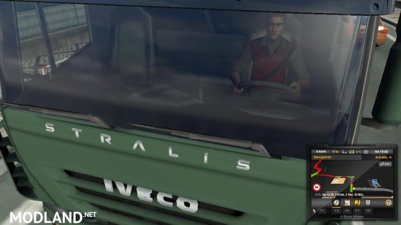 Driver skin with glasses v 1.0 - ETS 2