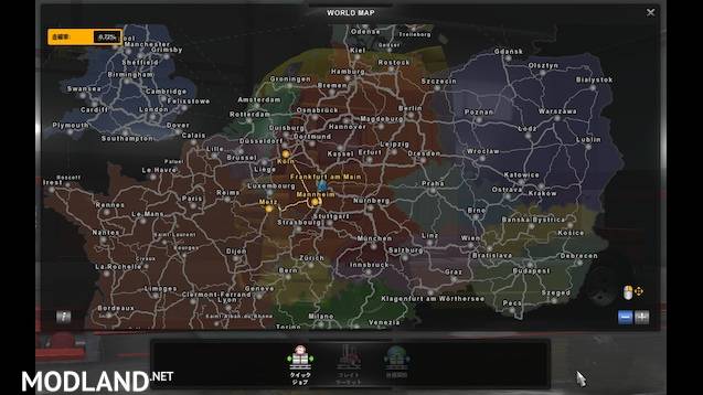 Colored Map - ETS 2