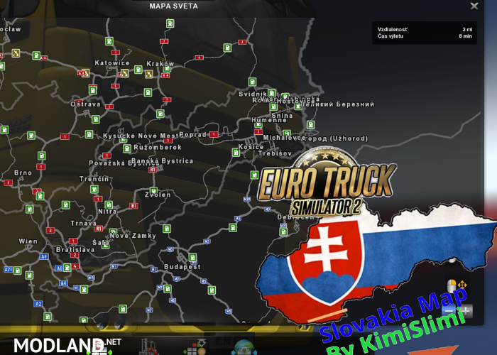 New Slovakia Map by KimiSlimi V.9.B = FIXED TRUCK DEALER UPGRADE TRUCKS ...