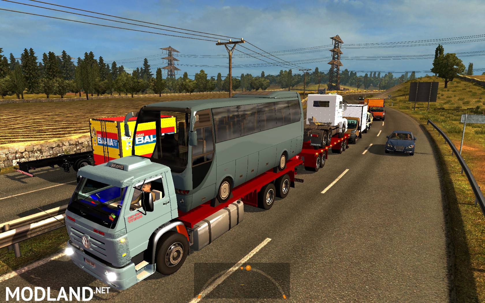 Large Brazilian traffic package version 2 for 1.25 - ETS 2