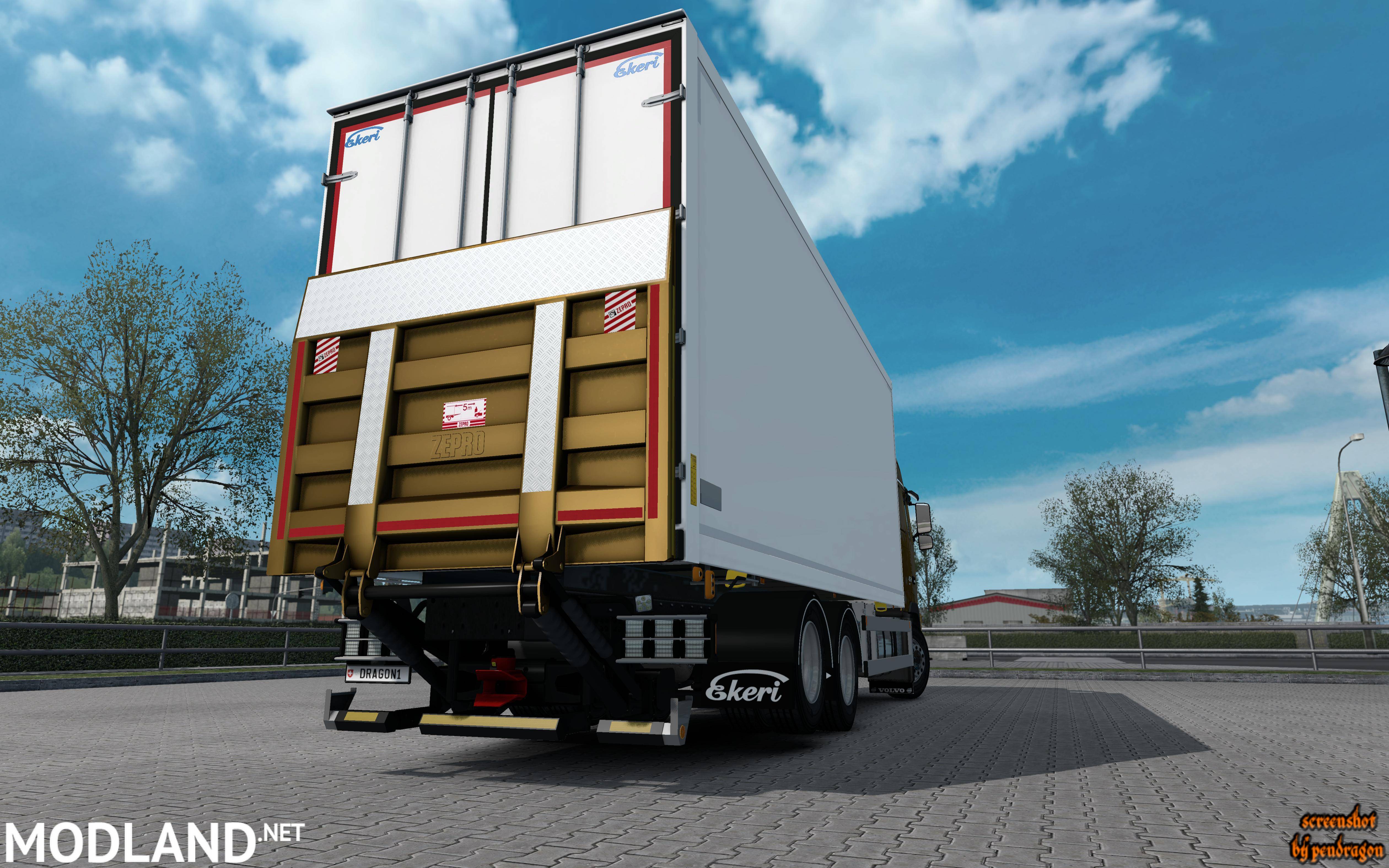 Kraker, NTM, Ekeri Tandem addon for Volvo FH 2009 [1.31] - ETS 2