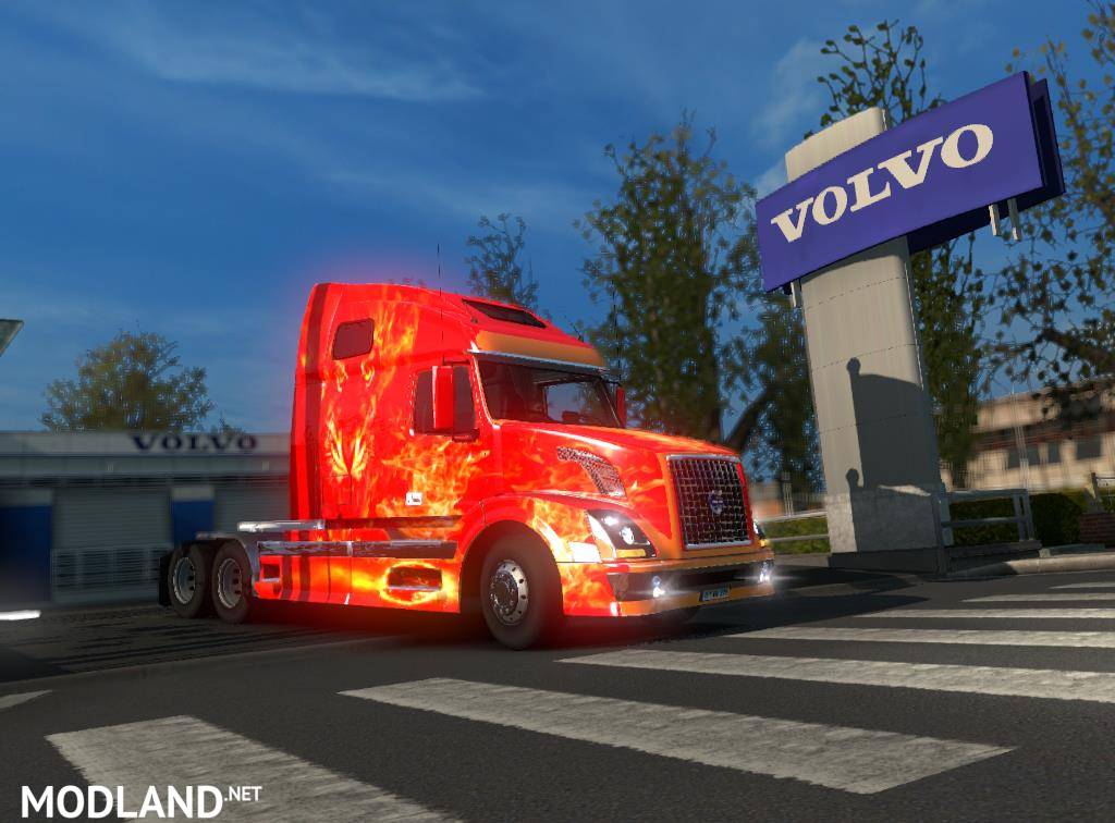 Volvo 670 Fire Skin - ETS 2