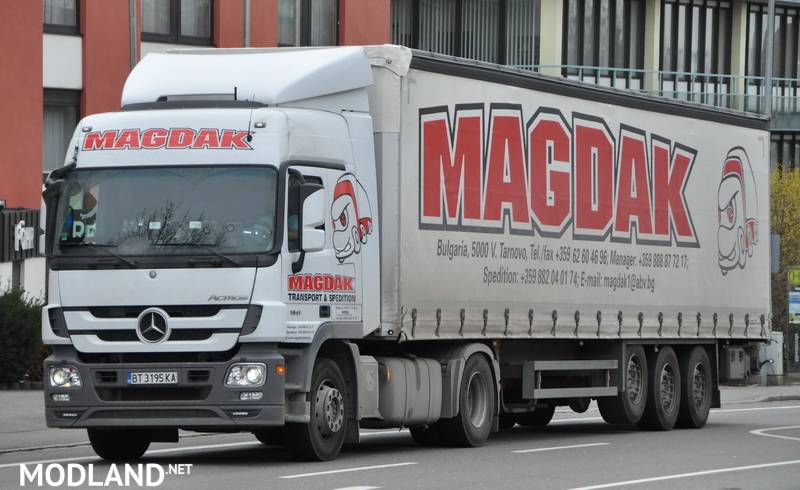 Magdak Mercedes Actros Megaspace and High Roof sleeper cab - ETS 2