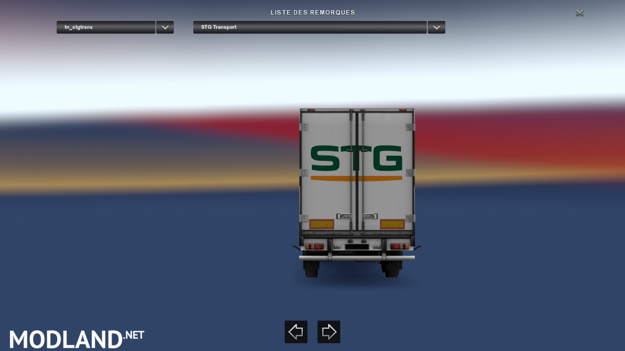 Trailer STG Transport For ETS2 1.30 - ETS 2