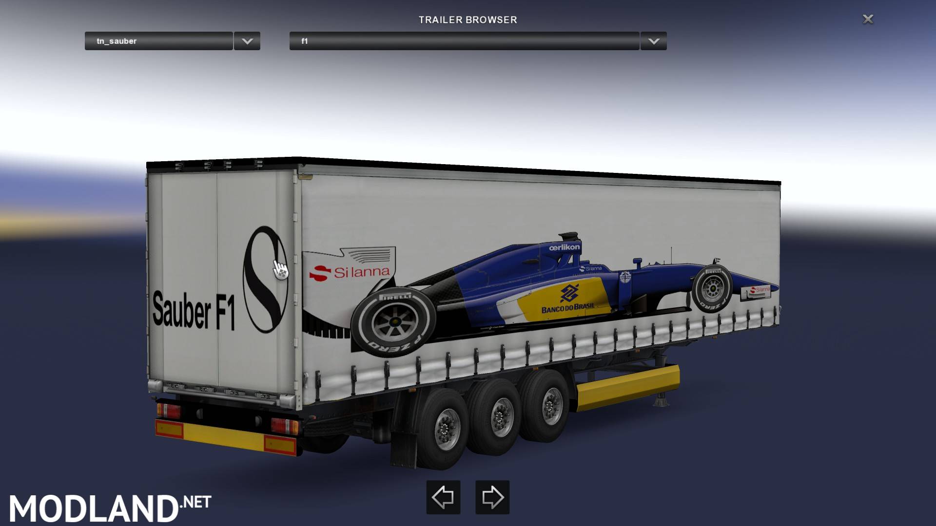 f1 racing team trailers - ETS 2