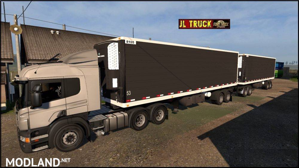 Double Articulated Trailer to Traffic and Cargo v 3.3 - ETS 2