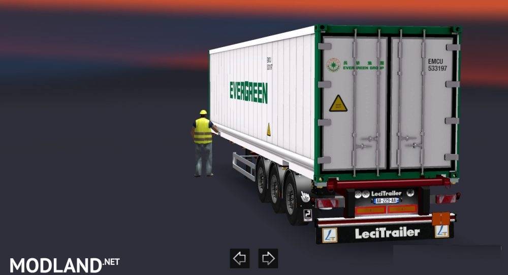 Lecitrailer Container - ETS 2