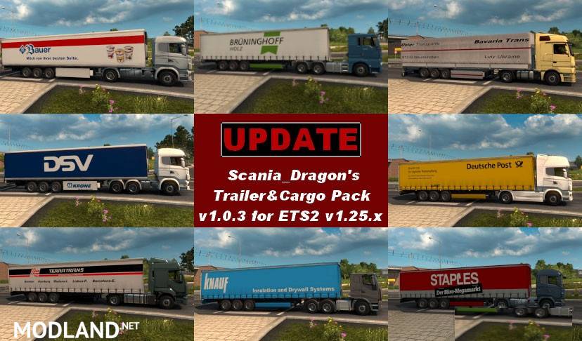 SDMods Trailer & Cargo Pack v 1.0.3 (Update) - ETS 2