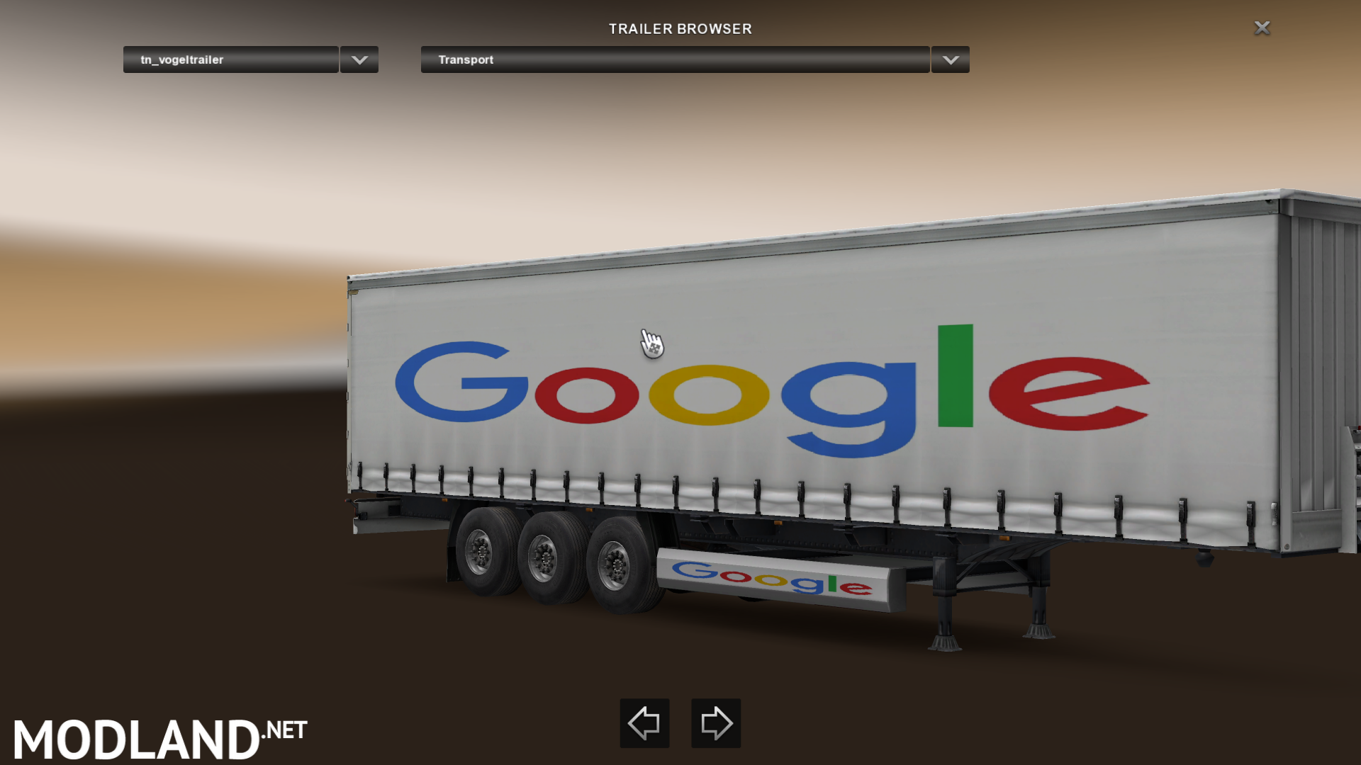 Google trailer - ETS 2