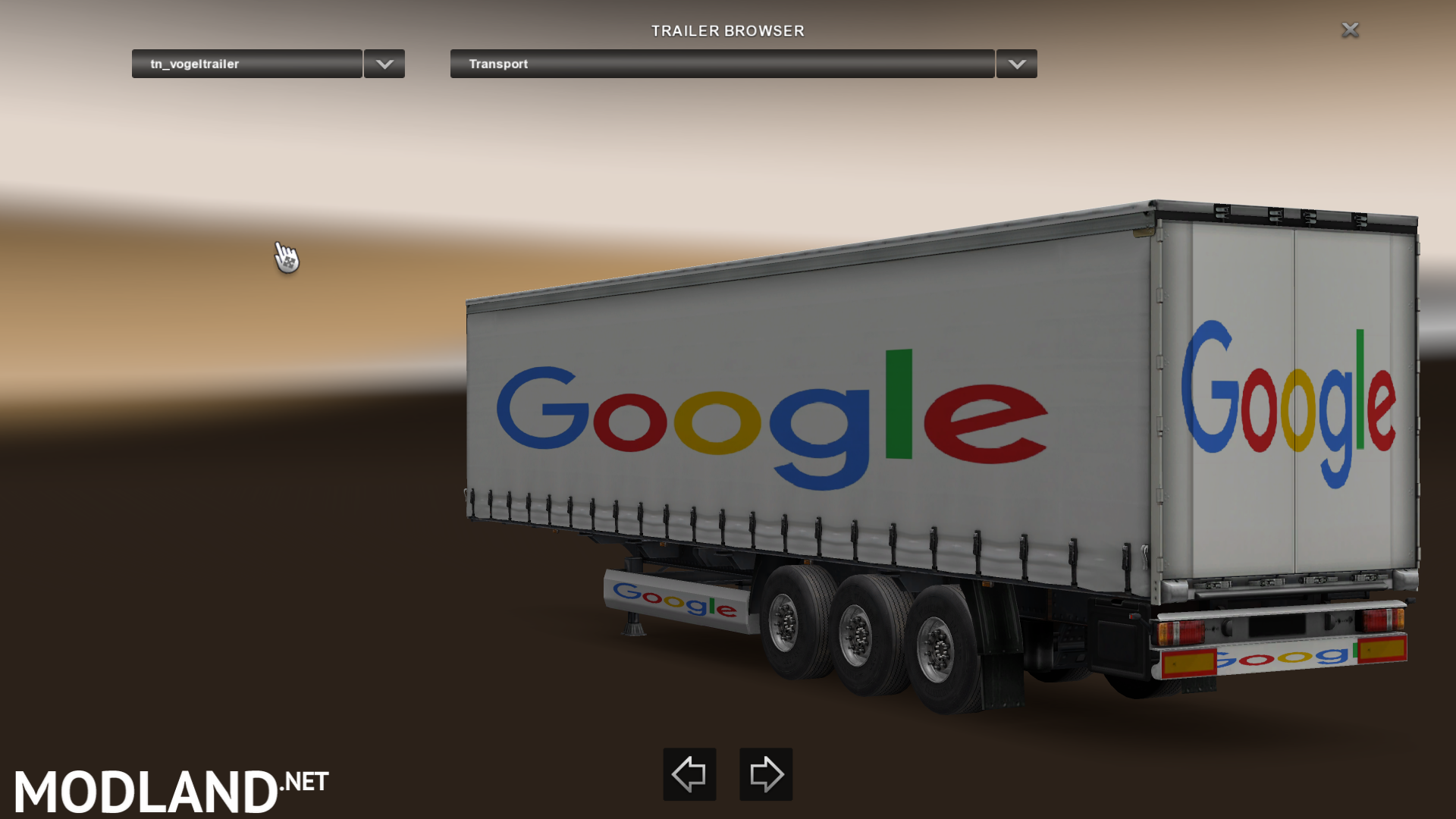 Google trailer - ETS 2