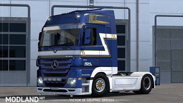 ROML Cargo Logistics Mercedes Actros MP3 Skin - ETS 2