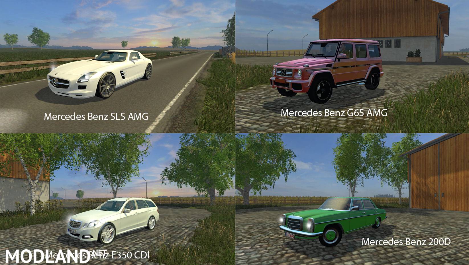 FS15 Big Mods Pack V21 Mercedes Benz Pack V1 - FS 15