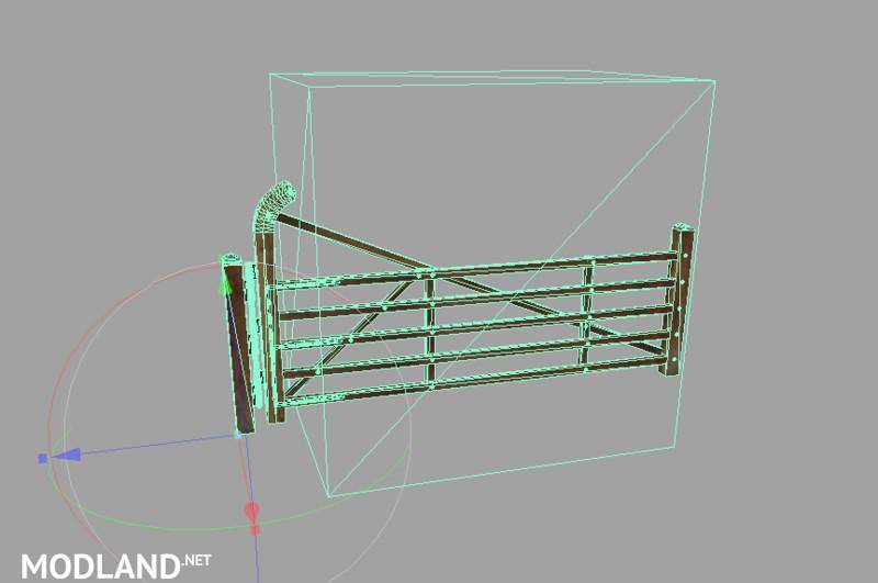 Animated paddock fence with gate v 1.0 - FS 17