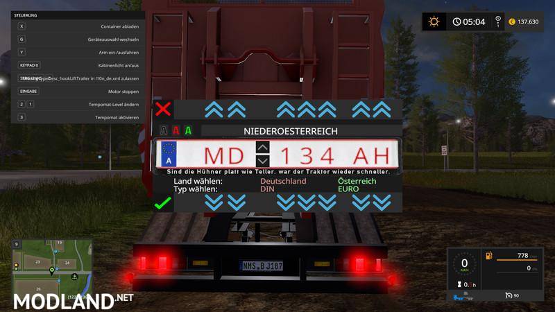 Scania V8 hook lift with rail trailer v 1.0.4 - FS 17