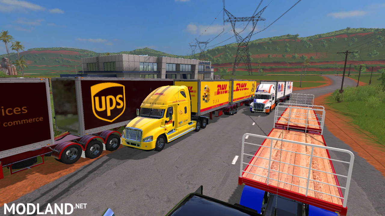 B-Double Box Trailers UPS, DHL, FedEx - FS 17