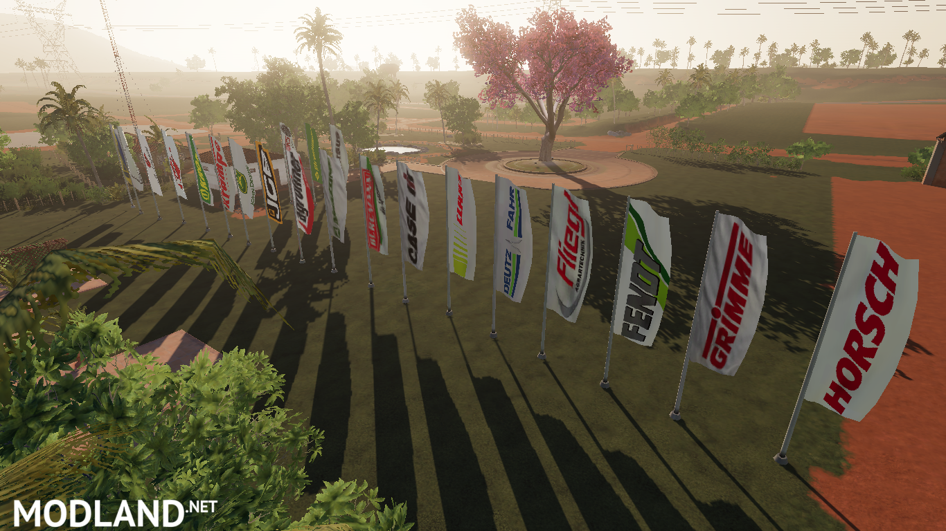 Placeable Multi Brand FLAGS by JCB v1.0 - FS 19