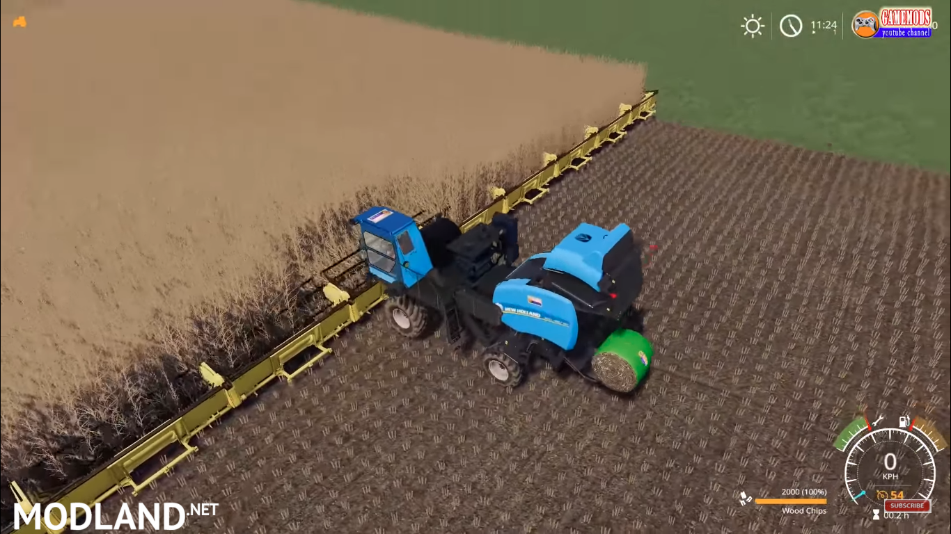 ROSTSELMASH CRAZY +50m WoodChips Baler v1.0 - FS 19