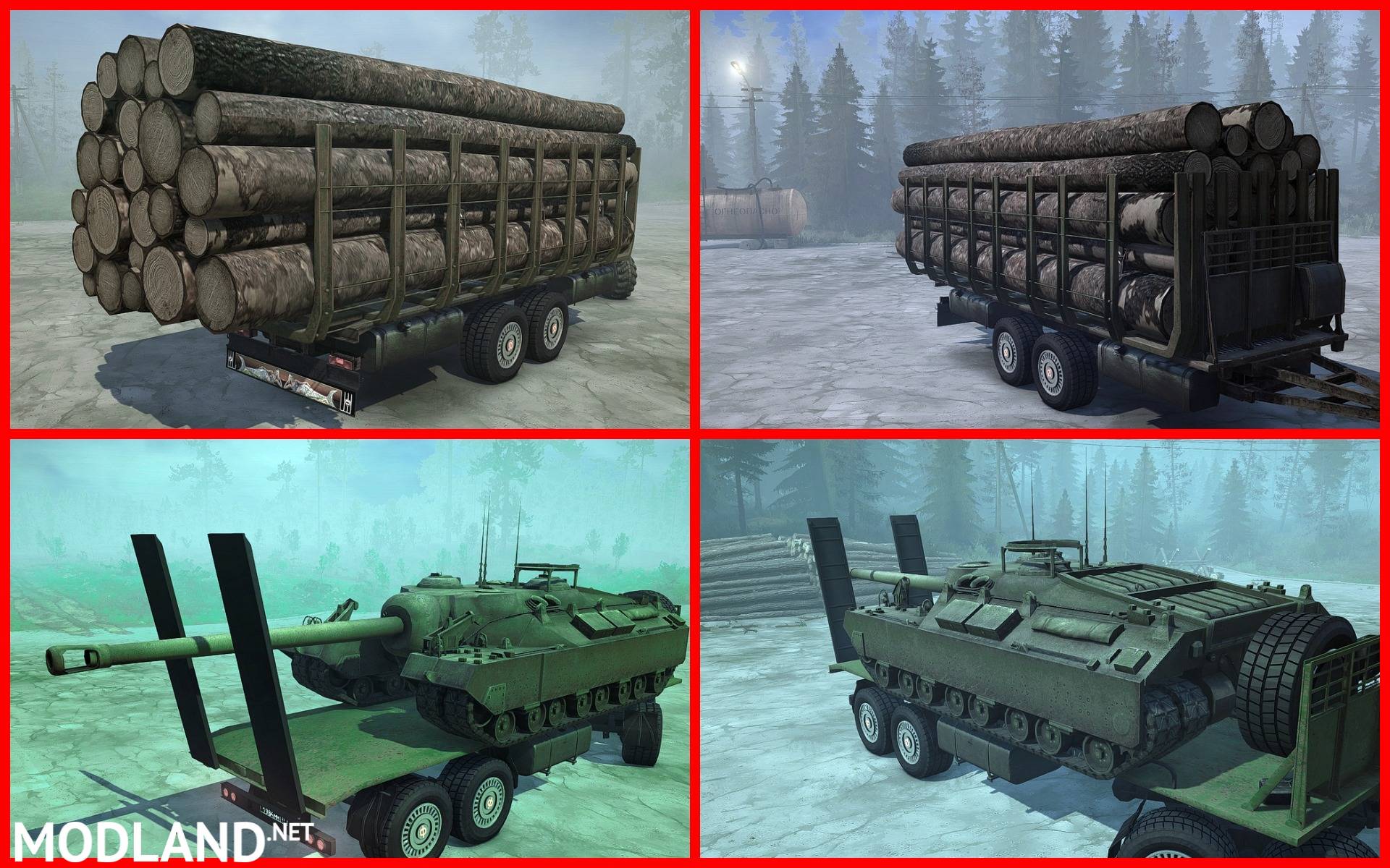 Pack trailers v 1.0 - MudRunner